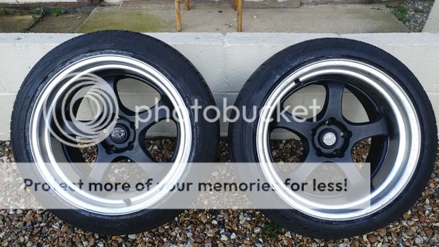 Rota D2-EX 18" x 10" et12 pair with tyres dished | Driftworks Forum