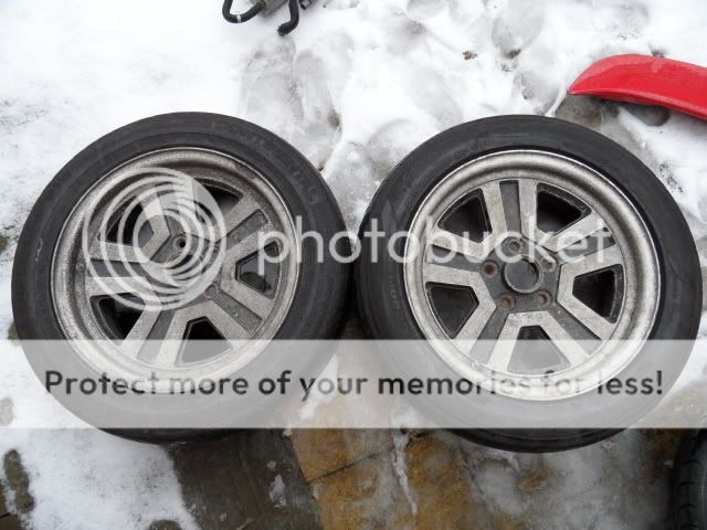 Pair of Starion wheels. 5x114.3 16" x 8" ET18 | Driftworks Forum