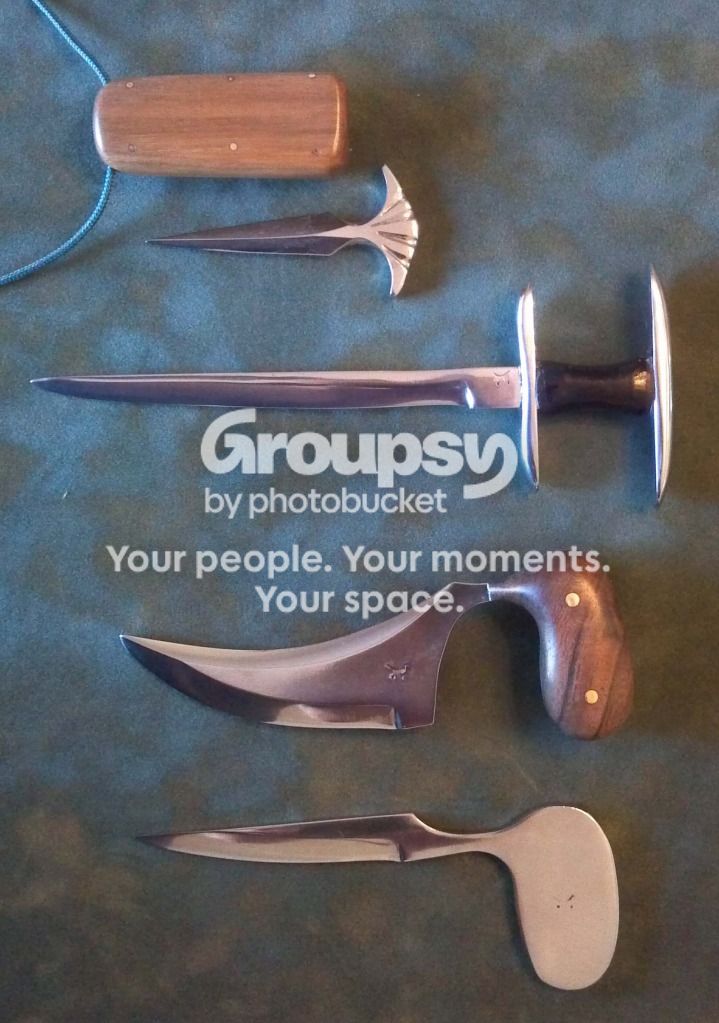 Four Palm Knives I finished this week, Different - Knives For Sale ...