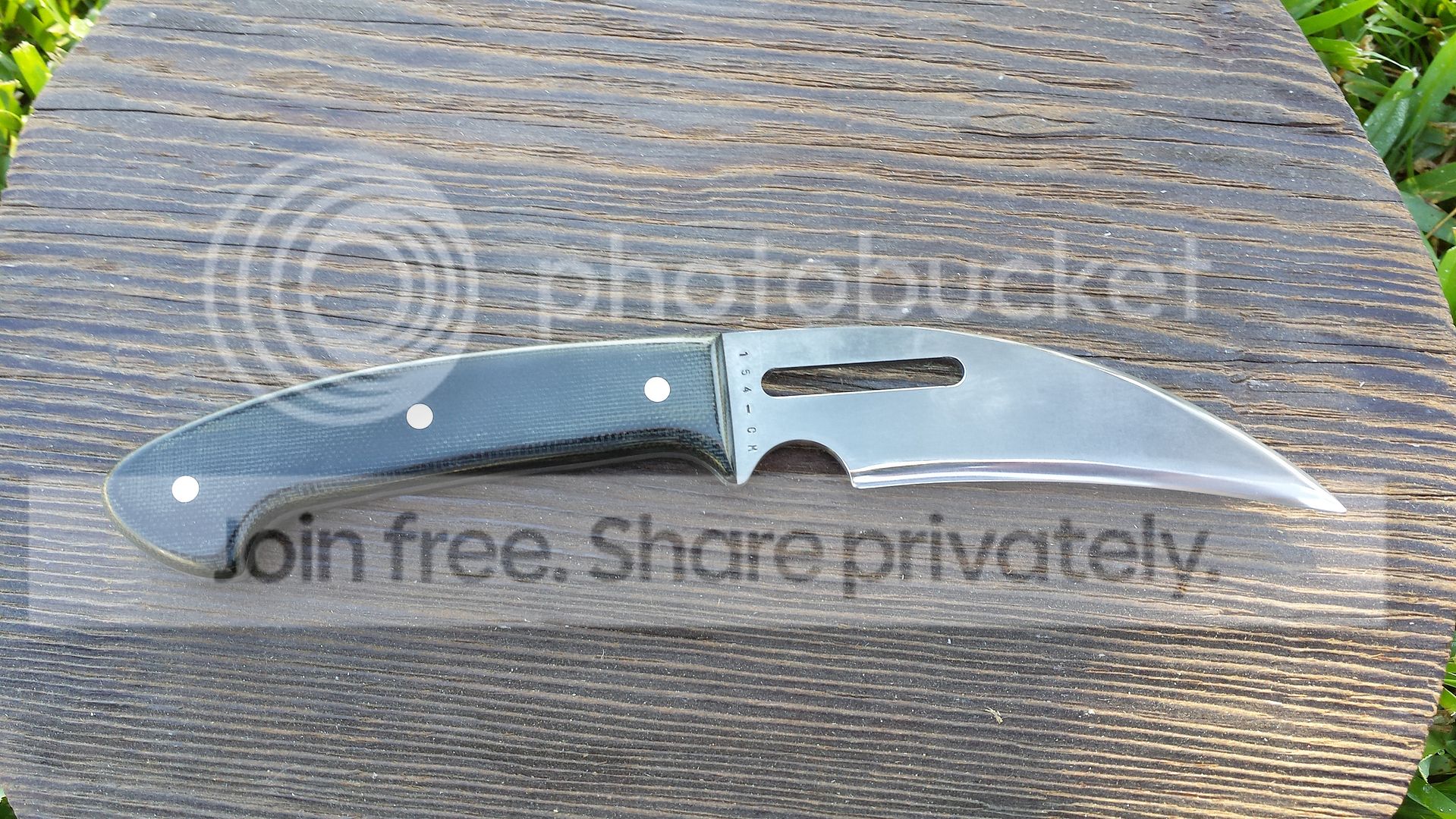 Karambit or Fixed Blade Hawkbill 154-CM - Knives For Sale - Bladesmith ...