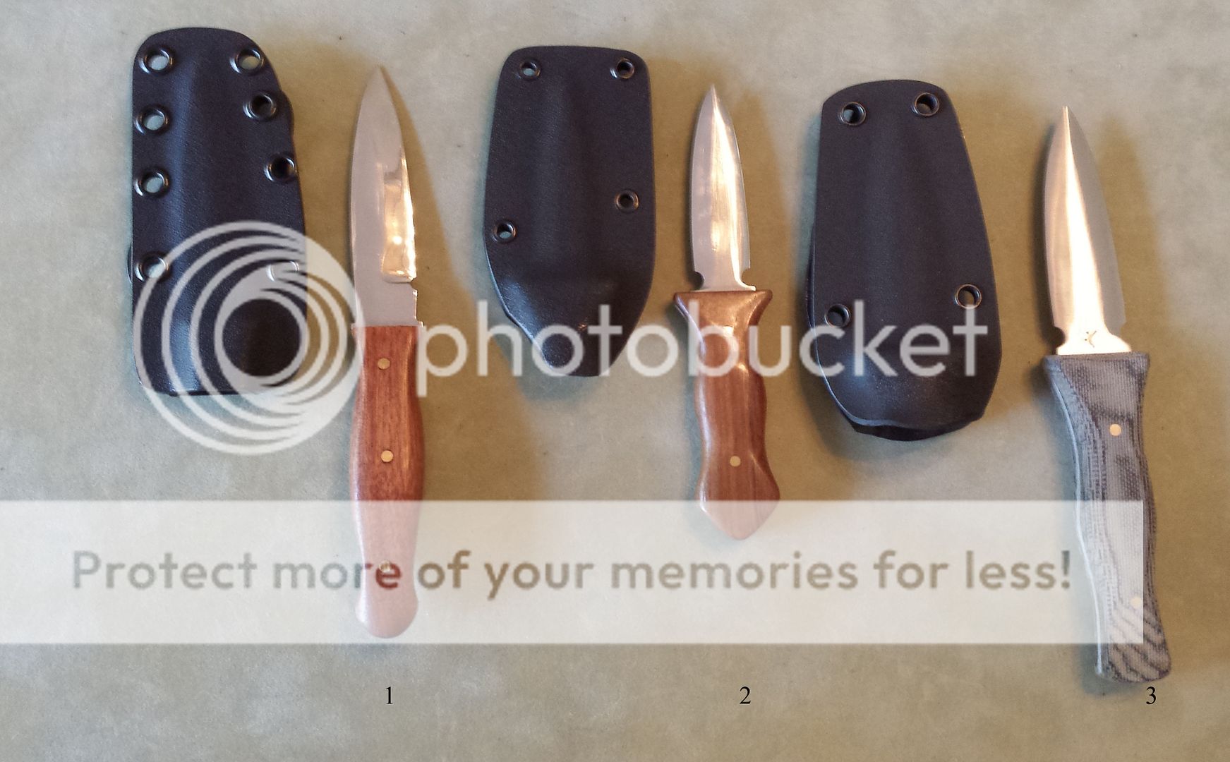 Three easily concealed daggers. w/behind the back sheath EDC - Knives ...