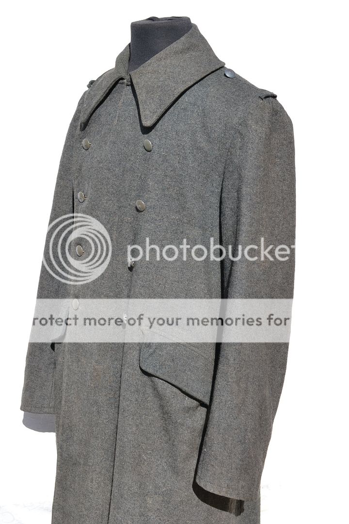 RARE GERMAN WWII ENLISTED WEHRMACHT SOLDIER LATE WAR OVERCOAT GREATCOAT ...